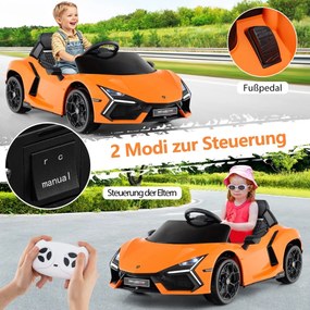 Costway Elektrické auto pro děti Lamborghini Revuelto 12 V elektrické dětské