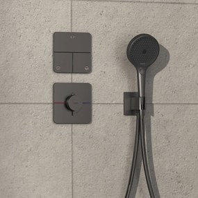 Hansgrohe ShowerSelect Comfort Q, termostat pod omítku, kartáčovaný černý chrom, HAN-15588340