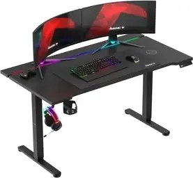 Huzaro Hero 8.7 RGB černá / Elektrický herní stůl / 140 x 70 x 72 - 11