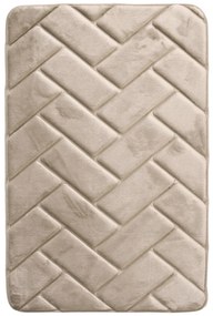 BO-MA, Protiskluzová koupelnová předložka 3D 7288 beige, 40x50, béžová, koupelna