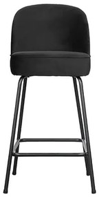 Barová židle vogue velvet černá 64 cm MUZZA
