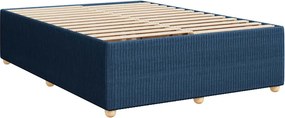 Box spring postel s matrací modrá 140x200 cm textil 3285580