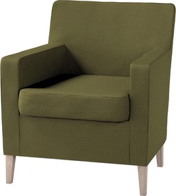 Potah na křeslo IKEA Karlstad barva zelená látka pletený vzor