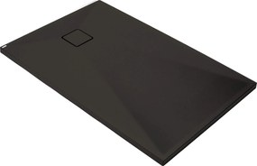 Deante Correo, obdélníková granitová sprchová vanička 140x80 cm, černá matná, DEA-KQR_N48B