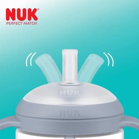 Kojenecká láhev NUK Perfect Match na učení s brčkem BEAR 150 ml