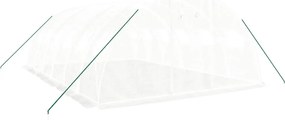Skleník s ocelovým rámem bílý 24 m² 6 x 4 x 2 m 3188073