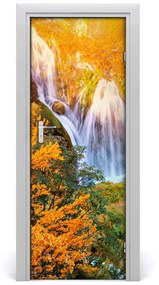 Fototapeta na dveře samolepící vodopád podzim 75x205 cm