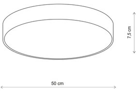 Brilagi - Koupelnové stropní svítidlo CLARE 4xE27/24W/230V pr. 50 cm IP54 béžová