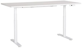 Elektricky nastavitelný psací stůl 180 x 72 cm bílý DESTINAS Beliani