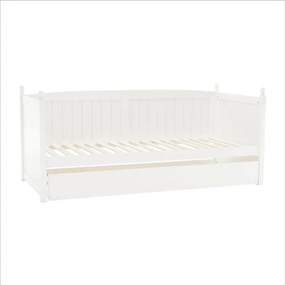 Postel s přistýlkou 90x200, borovicové dřevo, bílá, GLAMIS Kondela 0000227796