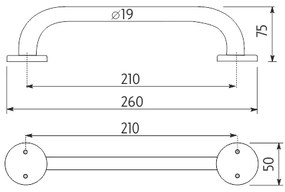 Nimco Madlo 210x19 mm - BM 3035M-18