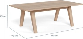 ACTONA Konferenční stolek A-LINE světlý 130x70 cm