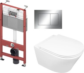 Set záchodová mísa Oltens Jog 42001000, podomítkový WC modul Tece Base 9400407, 45102000, 9.240.401