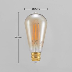 LED žárovka E27 ST64 6,5W 2500K 3 st. stmívač