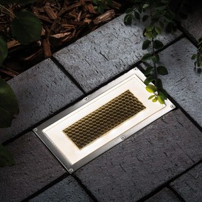 Paulmann 93775 Box IP67 Solar, solární zápustné svítidlo do země na baterie, 0,6W LED, 20x10cm, IP67