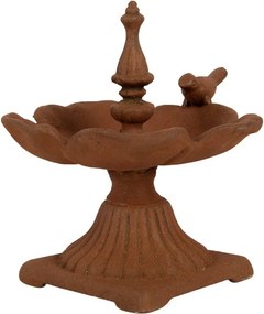 Rustikální rezavé krmítko pro ptáčky - 17*11*12 cm