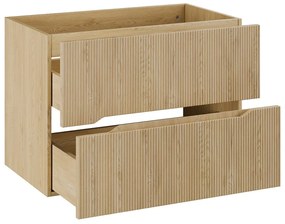 Závěsná skříňka pod umyvadlo Nordic Nature s deskou 80 cm dub cremona