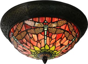 Stropní světlo Tiffany Cecile - Ø 38*19 cm E14/max 2*40W