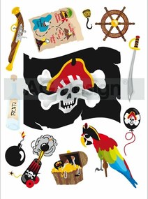 Samolepicí dekorace Piráti