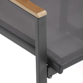 Zahradní sestava AZS-S1212 GREY, síťovina, šedá (108 x 68) cm