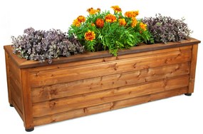 Dřevěný květináč - Truhlík TRIO 116x43x38 cm