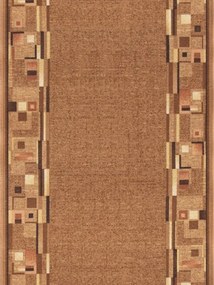 Associated Weavers, Protiskluzový běhoun na míru Bombay 33, šíře 67 cm, hnědá, chodba / předsíň