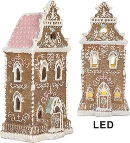Perníkový LED domek Gingerbread Cotti - 9*7*18 cm