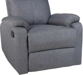 LuxuryForm DESIGN Televizní křeslo CARLOS s polohováním - šedé