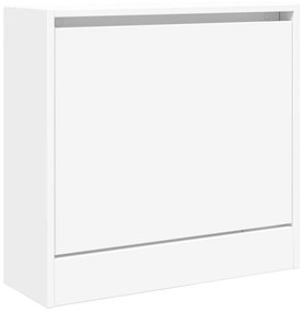 Botník bílý 60 x 21 x 57 cm kompozitní dřevo - Default Title
