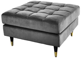 Designová taburetka Adan 80 cm šedý samet