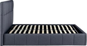 Postel Ladia látka 160x200 cm – tmavě šedá