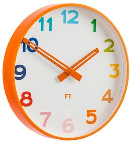 Dětské nástěnné hodiny Future Time FT5010OR Rainbow orange 30cm