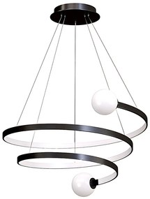 Toolight Závěsné LED osvětlení Modern Spiral D105 LHJ029-CP černé