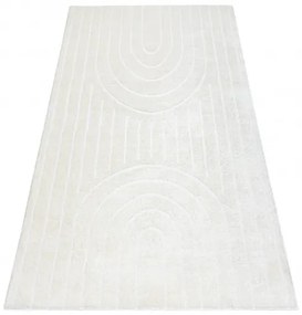 Dywany Łuszczów, Kusový koberec Mode 8494 geometric cream, 80x150, bílá, chodba / předsíň