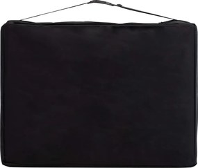vidaXL Skládací masážní stůl 2 zóny dřevěný [110187] Barva: Černá