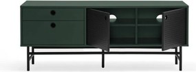 Tmavě zelený TV stolek 140x52 cm Punto - Teulat