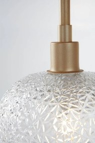 Skleněné závěsné svítidlo ve zlaté barvě ø 15 cm Frost – Jotex