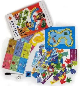 PEXI Vzdělávací hra Abeceda není věda / 29 sad puzzle písmen / stírací
