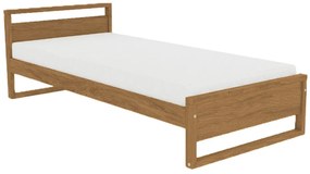 Benlemi Masivní jednolůžková postel SIMPLICIT Zvolte barvu: Odstín dub, Rozměr: 120x200 cm