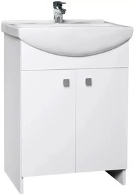 Cersanit Cersania+Rubid, umyvadlová skříňka + umyvadlo 60cm, bílá, S805-002-DSM