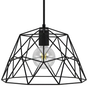 creative cables Závěsná lampa s textilním kabelem, stínidlovým rámem dome a kovovými detaily Barva: Měď