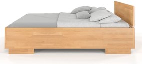 Buková postel Bergman - zvýšená   , Buk přírodní, 160x200 cm