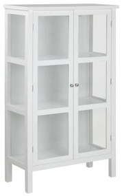 Bílá dvoudveřová vitrína Actona Eton, výška 136,5 cm