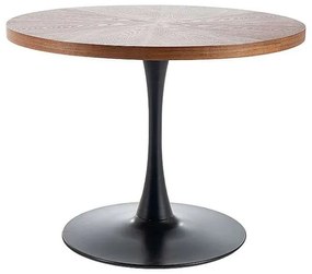 MAXIVA Jídelní stůl - AMADEO, 100x100, ořech/matná černá