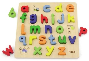 Dřevěná abeceda Viga Multicolor