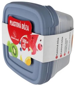 Smartcook -kuchyňské potřeby Plastová dóza 3 x 500 ml