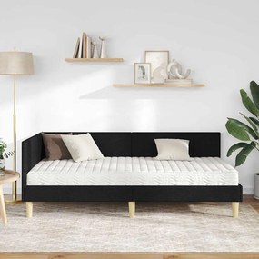 Rohový rám postele s matrací Jiný s čelo 2 ks Zelená textil 3393743