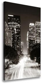 Wallmuralia Vertikální Foto obraz na plátně Los Angeles noc 50x100