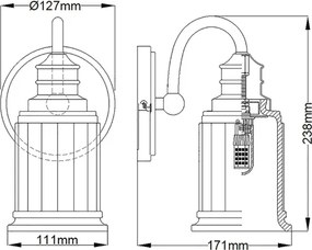 Quoizel QZ-SWELL1-PC-BATH-LED Koup. nást. svítidlo SWELL 1xG9/3W/230V IP44 chrom
