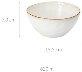 Kameninová mísa Bauer 620 ml bílá